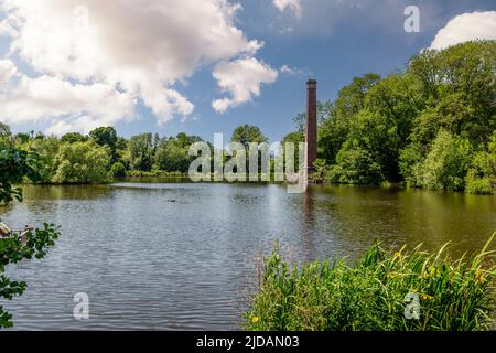 Stack pools in Springfield park, Kidderminster, Worcestershire, England ...