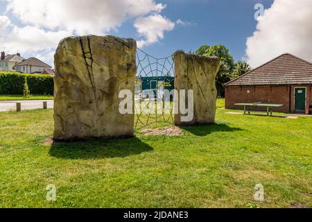 Children's play area in Springfield Park, Kidderminster, Worcestershire ...