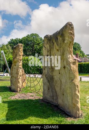 Children's play area in Springfield Park, Kidderminster, Worcestershire ...