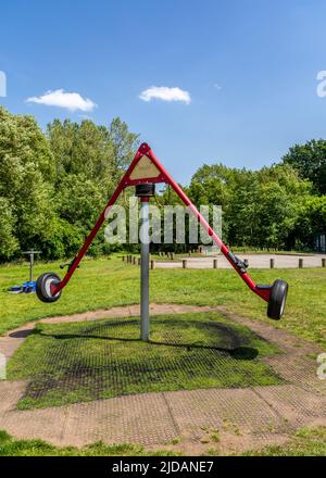 Children's play area in Springfield Park, Kidderminster, Worcestershire ...