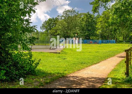 Children's play area in Springfield Park, Kidderminster, Worcestershire ...