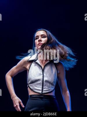 London, 19th June 2022. Confidence Man singers Janet Planet and Sugar ...