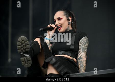 Ukrainian band Jinjer performing live in 2023 Stock Photo - Alamy