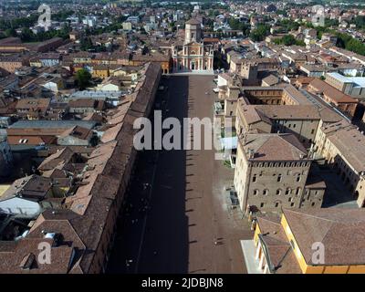 aerial view of Carpi. Carpi, Modena, Emilia Romagna, Italy Stock Photo ...