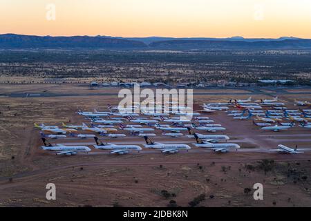 Aerial view of the Alice Springs airport Stock Photo - Alamy