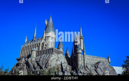 Osaka, Japan - January 07, 2020: Night Illumination of the Wizard ...