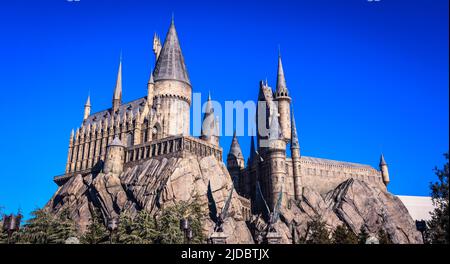 Osaka, Japan - January 07, 2020: View to the Magical World in the ...