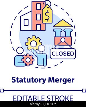 Statutory consolidation concept icon Stock Vector Image & Art - Alamy