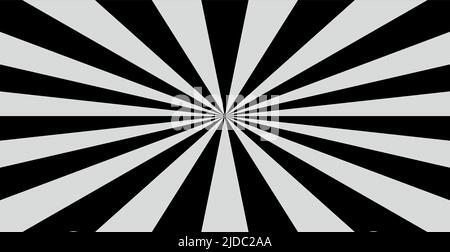 Radial black and white rays, panoramic pattern texture background ...