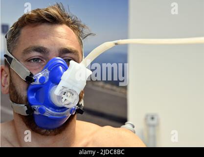Union's Guillaume Francois pictured during the medical tests of the ...
