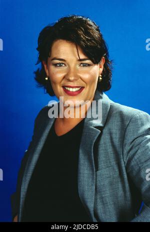 Vera Int-Veen, deutsche Fernsehmoderatorin, Portrait, Deutschland, 1992 ...