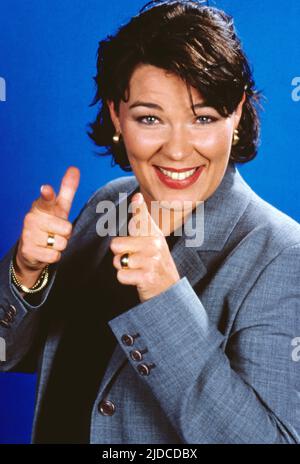 Vera Int-Veen, deutsche Fernsehmoderatorin, Portrait, Deutschland, 1992 ...