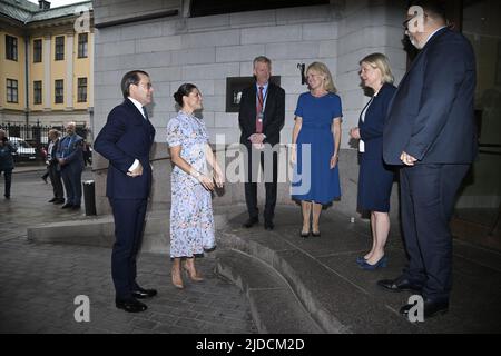 Crown Princess Victoria arrives at Join Sweden Summit arranged by the ...