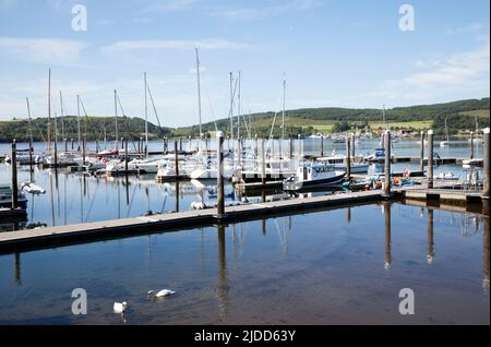 Yachts at Rhu Marina, on the Gareloch, Helensburgh, Scotland Stock ...
