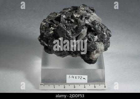 Polybasite. minerals. North America; Mexico; Sonora; Arizpe Stock Photo ...