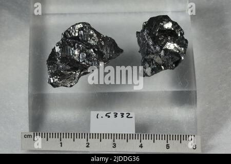 Polybasite. minerals. North America; Mexico; Sonora; Arizpe Stock Photo ...