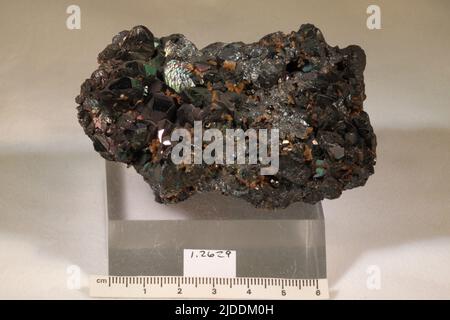 Hematite. minerals. Europe; Italy; Toscana Region; Elba Island Stock ...