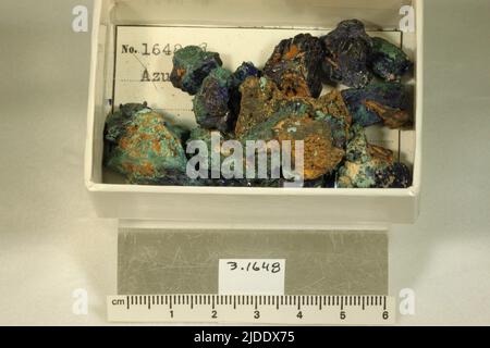 Azurite. minerals. North America; Mexico; Durango; Mapimi; Descubridora ...