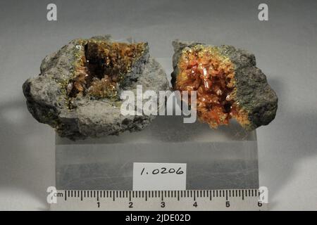 Orpiment. minerals. North America; USA; Utah; Tooele County; Mercur ...