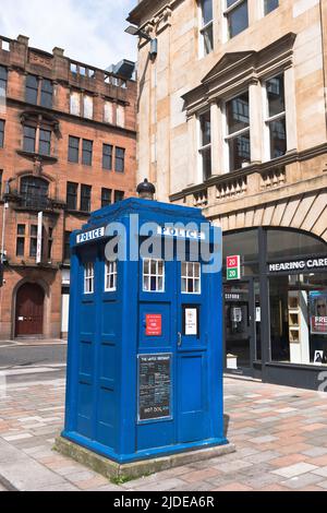 Police box in Glasgow city centre Stock Photo - Alamy