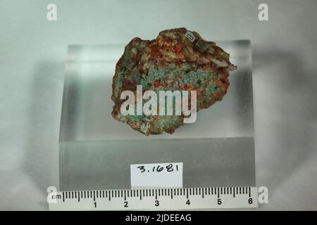 Crocoite. minerals. Asia; Russia; Urals, Yekaterinburg, Beresov Stock ...