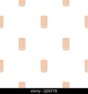 High chef hat sketch seamless pattern. Kitchen traditional element for ...