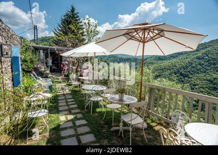Tuscany, Italy, June 14th 2022: Libreria Sopra la Penna in Lucignana ...