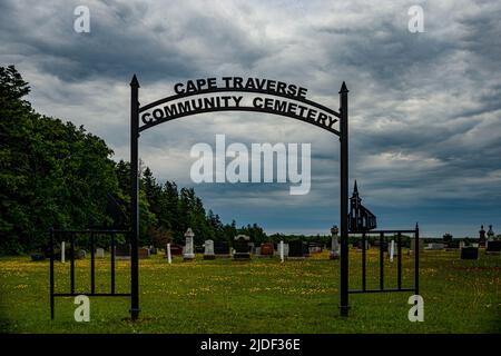 Cape Traverse Community Cemetery on the South Shore of PEI Stock Photo ...