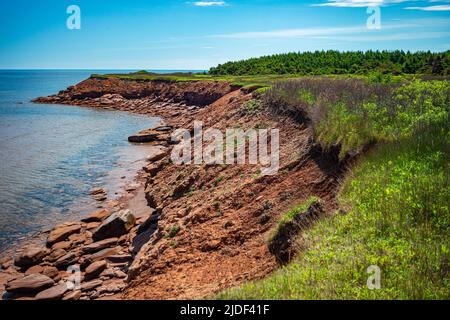 Bluffs on the North Shore of PEI Stock Photo - Alamy