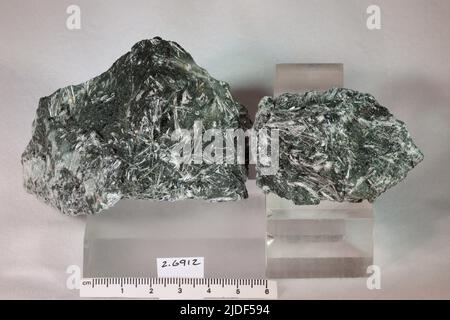 Grunerite. minerals. North America; USA; Michigan; Marquette County ...