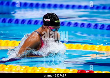 BUDAPEST, HUNGARY - JUNE 20: Anna Elendt of Germany after competing in ...