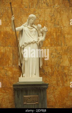 Greek art. Eirene, goddess of Peace and , as mother of Pluto, of ...