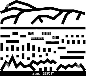 ngorongoro reserve line icon vector illustration Stock Vector Image ...