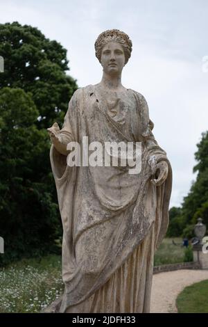 Stone Lady Statue at Basildon Park Stock Photo - Alamy