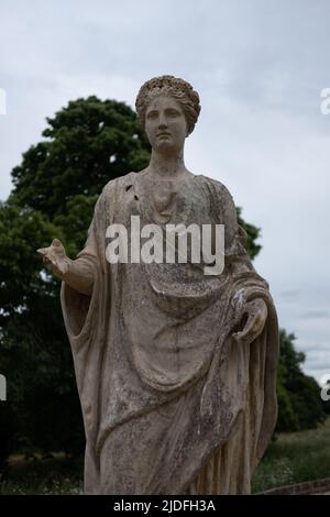 Stone Lady Statue at Basildon Park Stock Photo - Alamy