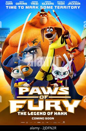 PAWS OF FURY: THE LEGEND OF HANK, Ika Chu (voice: Ricky Gervais), 2022 ...