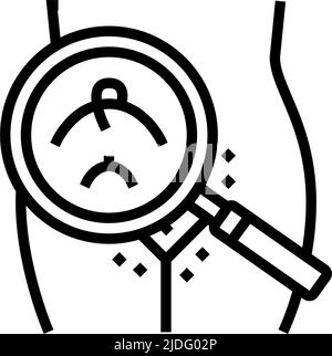 armpits researching line icon vector illustration Stock Vector Image ...