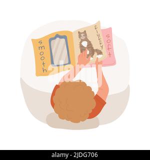 Children with autism sensory development isolated cartoon vector ...