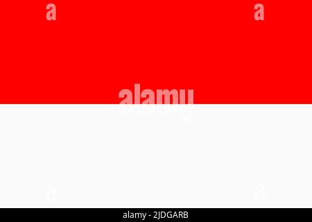 National Indonesia flag, official colors and proportion correctly ...