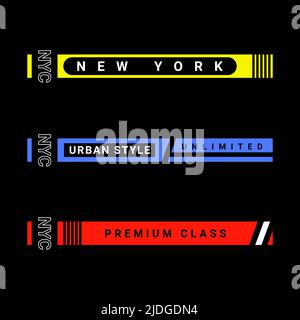 simple city slogan strip design, perfect for designing screen printing ...