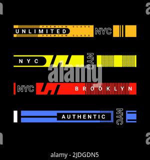 simple city slogan strip design, perfect for designing screen printing ...