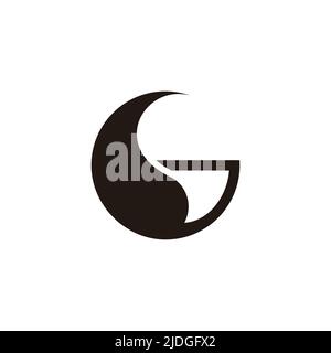 letter d curves geometric clear concept logo vector Stock Vector Image ...