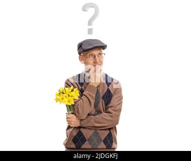 Bouquet of flowers with question do you have a date on wooden table ...
