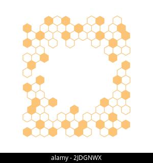 Honey Comb Label Template, Design Vector, Emblem, Bee Farming Concept ...