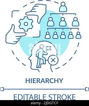 Hierarchy turquoise concept icon Stock Vector Image & Art - Alamy