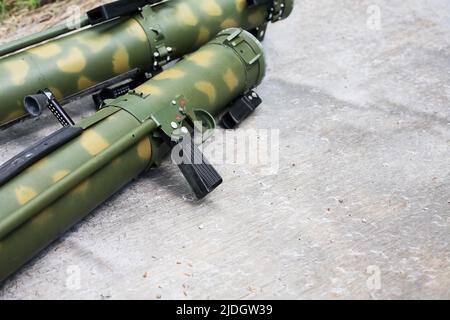 Anti tank rocket-propelled grenades in a munition producing factory ...