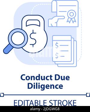 due diligence color icon vector illustration Stock Vector Image & Art ...