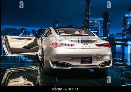 Infiniti Q60 on display at the 2015 Shanghai Auto Show Stock Photo - Alamy