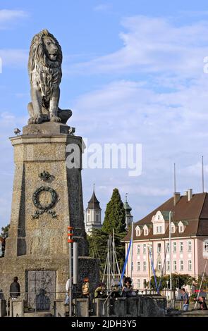 the heraldic animal, the lion is a symbol for Bavaria in Germany Stock ...