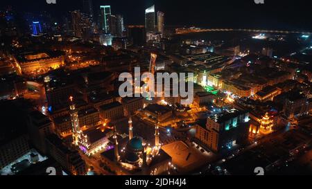 Aerial view of Beirut skyline at night, Beirut Lebanon Stock Photo - Alamy